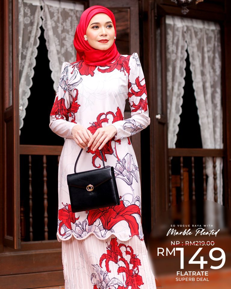 MARBLE PLEATED – Mawar Cotton